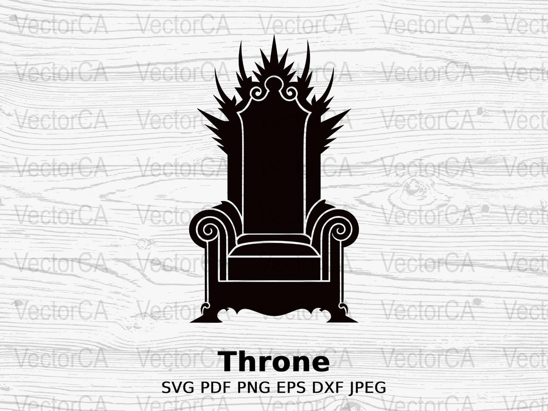 Royal Throne SVG PNG Digital Image Download, Graphic Art Project ...