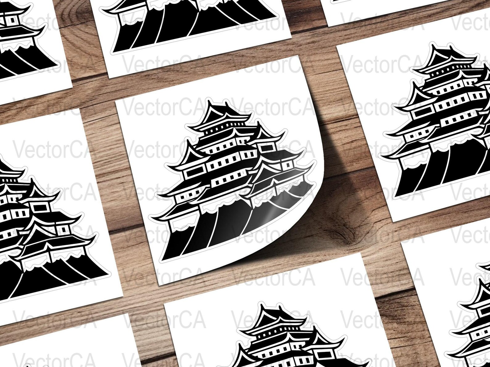 Japanese Castle SVG PNG Digital Image, Instant Download Graphic Design ...