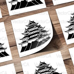 Japanese Castle SVG PNG Digital Image, Instant Download Graphic Design ...