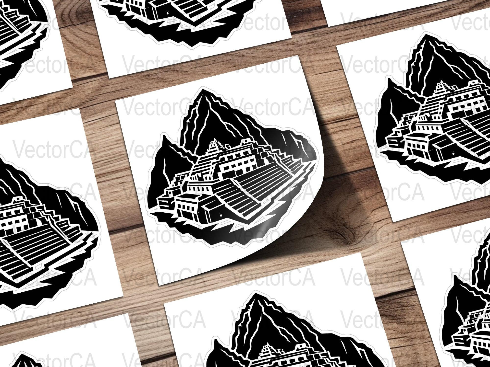 Machu Picchu SVG, Digital Vector Image, Peru Landmark Drawing, Instant ...