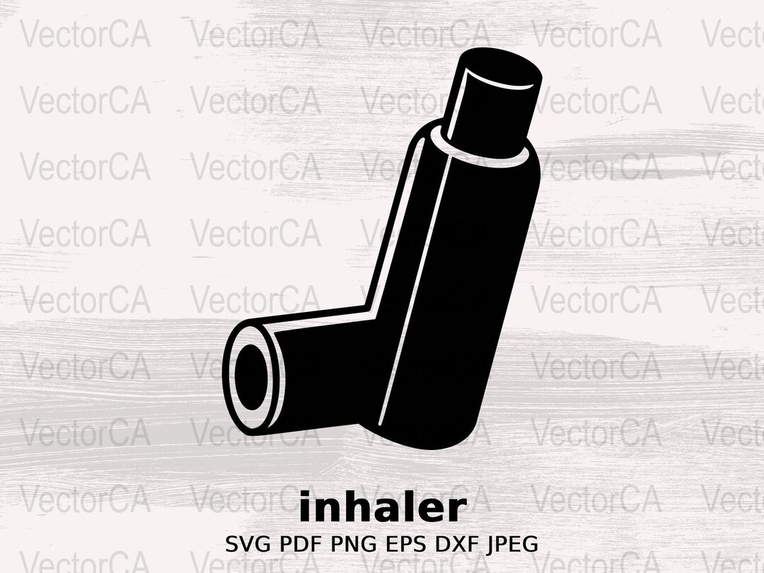 Digital Inhaler SVG Image, Medical Clip Art, Health Graphic, Asthma ...