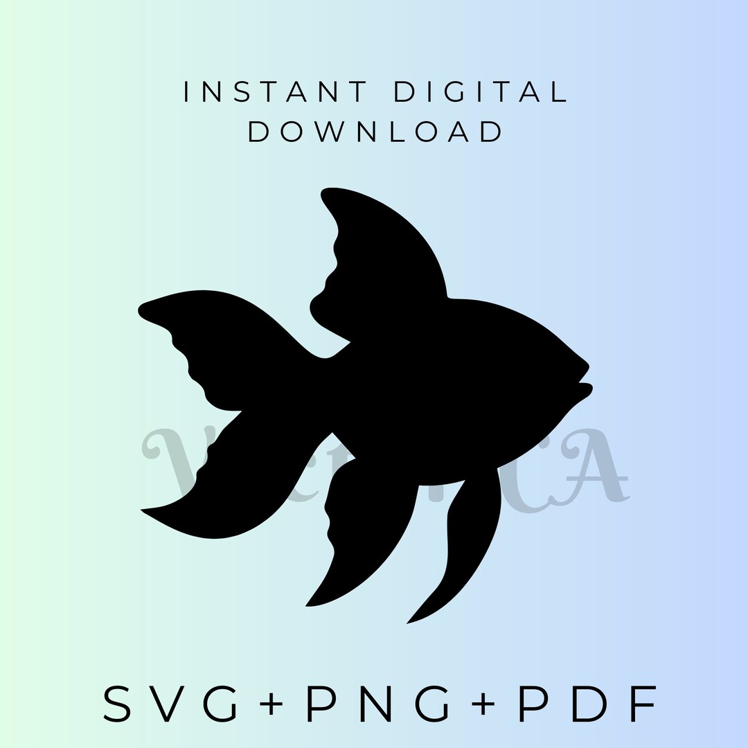Goldfish SVG cut Files for Cricut, Scanncut , Goldie's Silhouette SVG ...