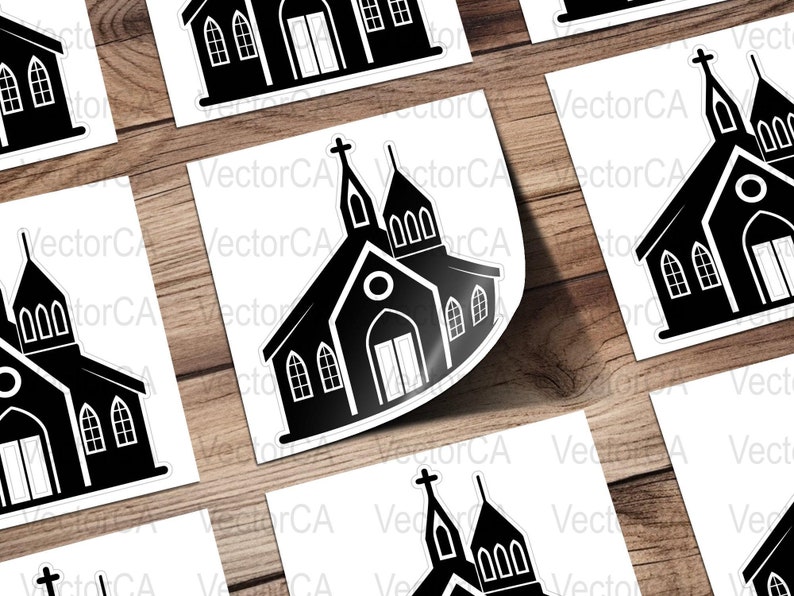 Digital Church SVG, Religious Icon, Faith Inspired Christian Graphic ...