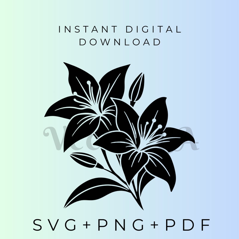 Lily Svg - Etsy