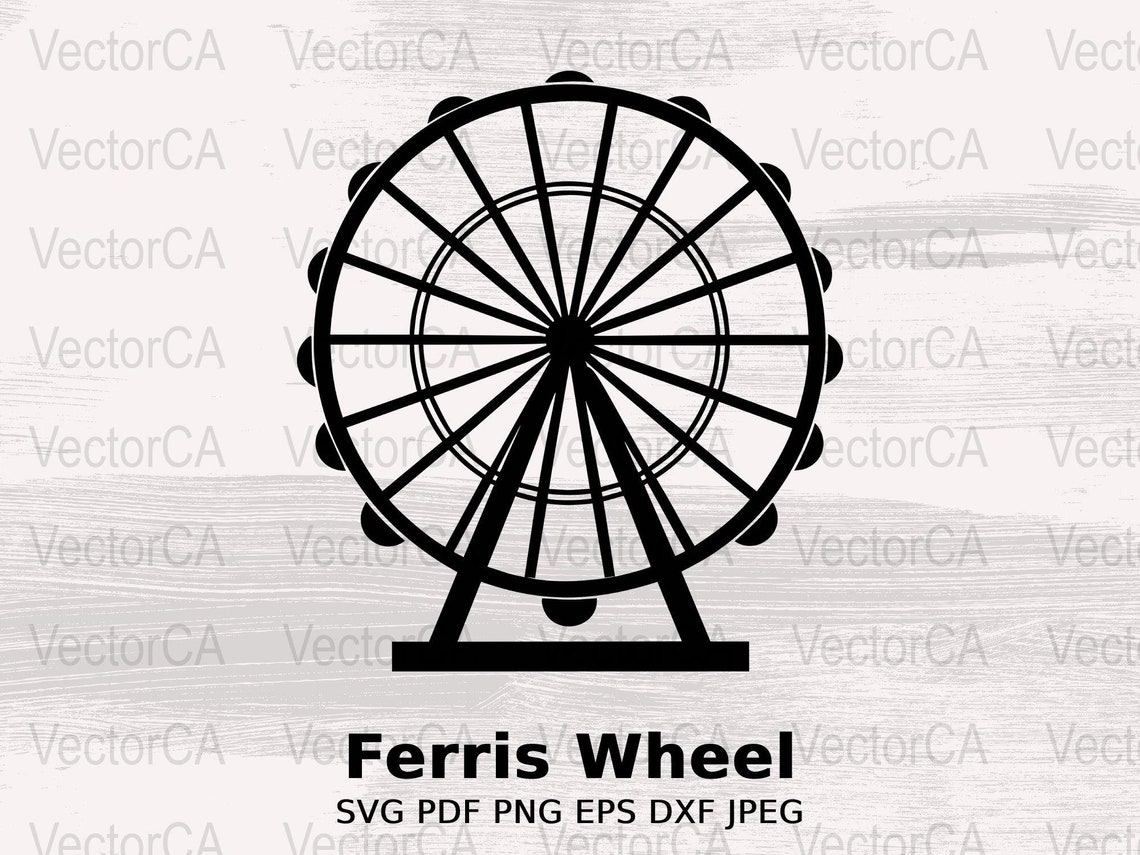 Ferris Wheel SVG Image, Digital Download, Scalable Vector Graphic for ...