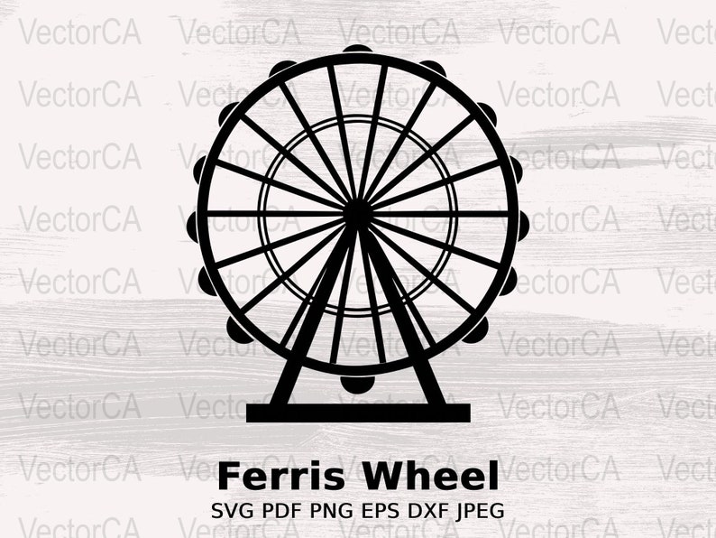 Ferris Wheel SVG Image, Digital Download, Scalable Vector Graphic for ...