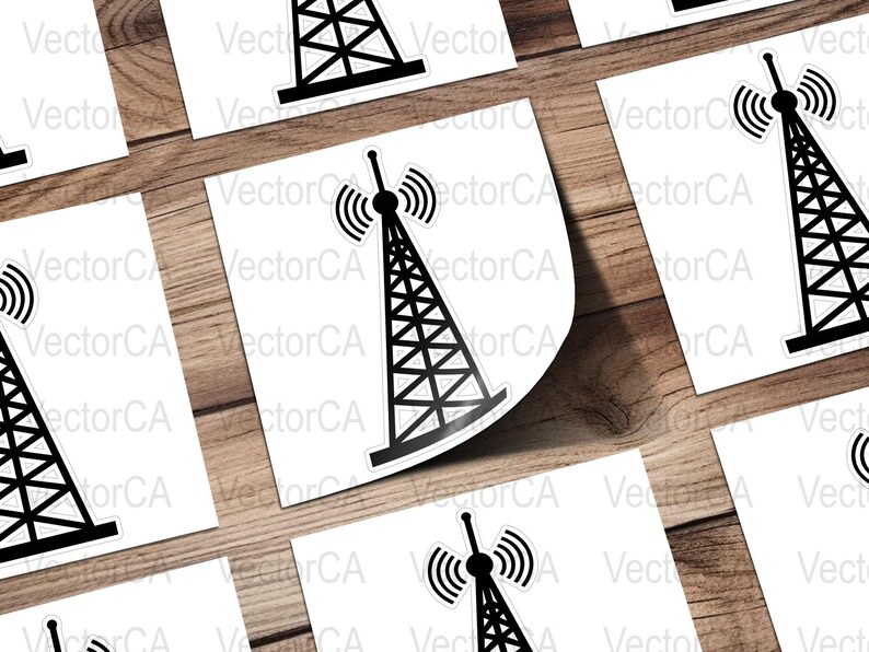 Cellphone Tower Svg,telecommunications Clipart for Commercial Use ...
