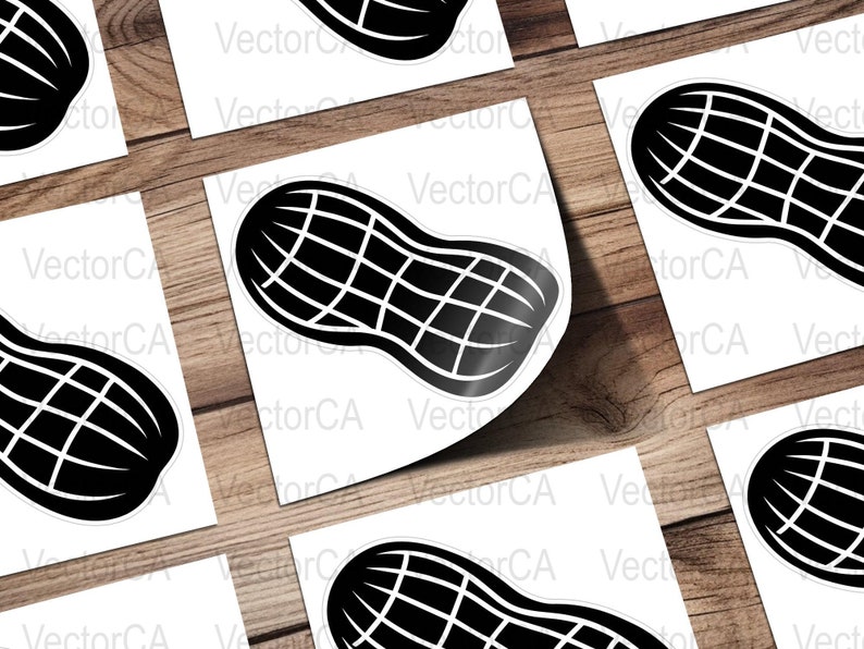 Digital Peanut SVG PNG Clipart Image, Instant Download Graphic Design ...