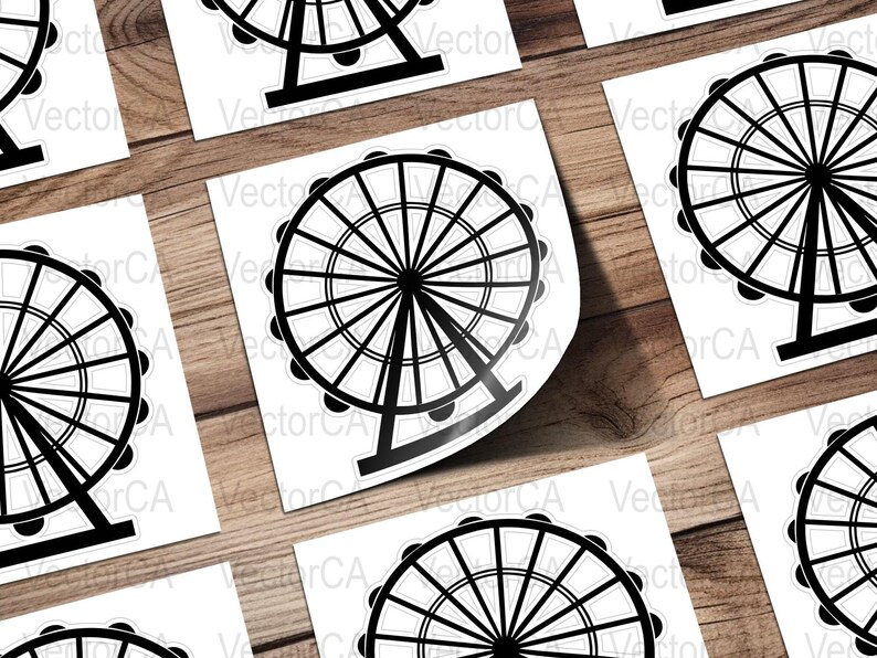Ferris Wheel SVG Image, Digital Download, Scalable Vector Graphic for ...