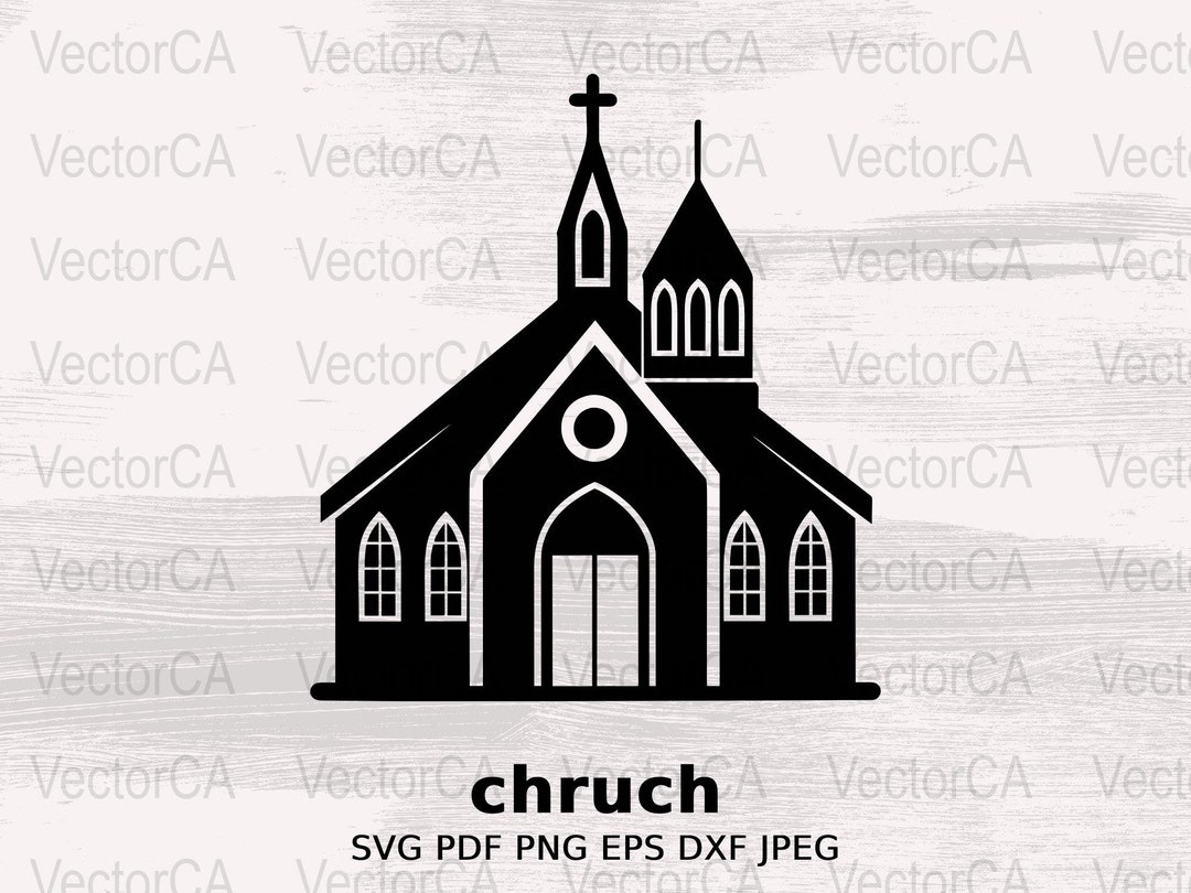 Digital Church SVG, Religious Icon, Faith Inspired Christian Graphic ...