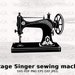 Vintage Singer Sewing Machine SVG, Digital Download, Craft Supply ...