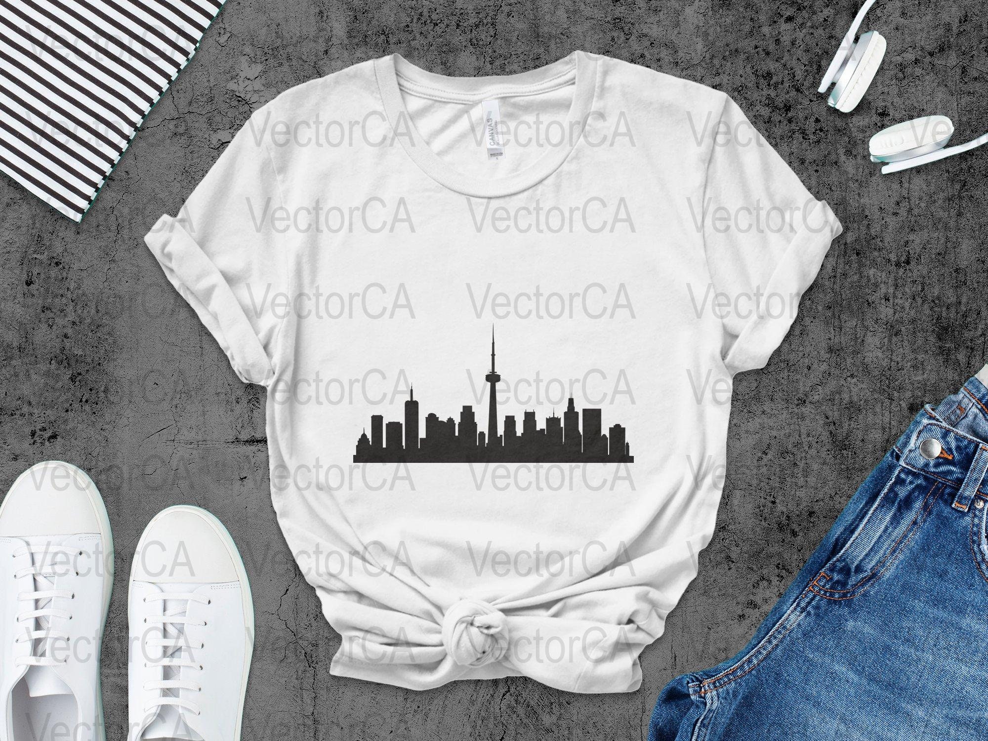 Downtown Toronto Skyline SVG PNG Silhouette, Digital Download, Canada ...