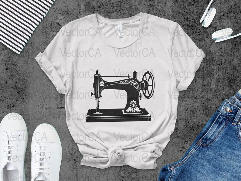 Vintage Singer Sewing Machine SVG, Digital Download, Craft Supply ...