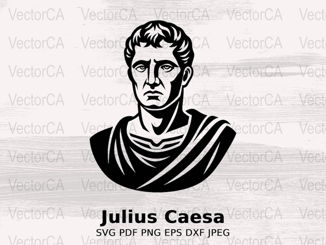 Julius Caesar SVG Digital Image, Ancient Rome History Clipart ...