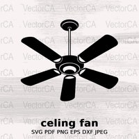 Ceiling Fan Svg, Ceiling Fan Dxf, Ceiling Fan Png, Ceiling Fan Clipart ...