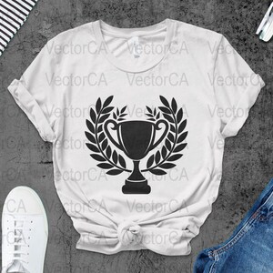 Laurel Trophy SVG PNG Digital Download, Artwork for Commercial Use ...