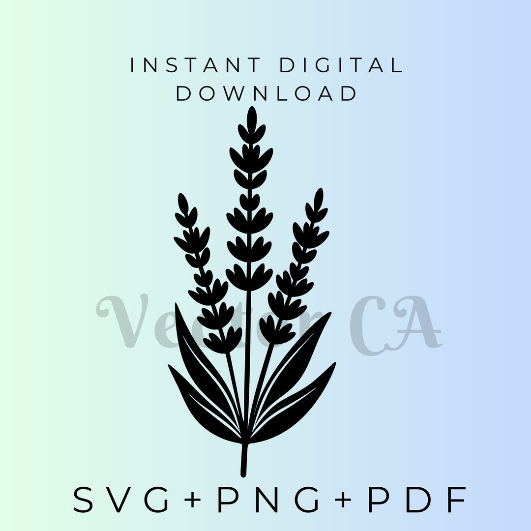 Lavender Fields-svg Digital Vector Cutting Files for Silhouette ...