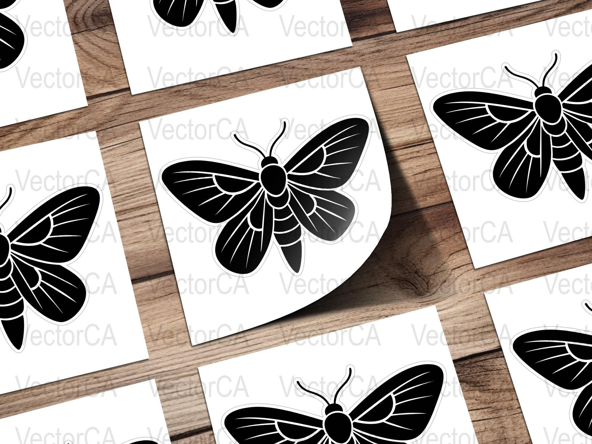 Moth SVG Image for Scanncut, Cricut, Digital Download Art for Crafts ...