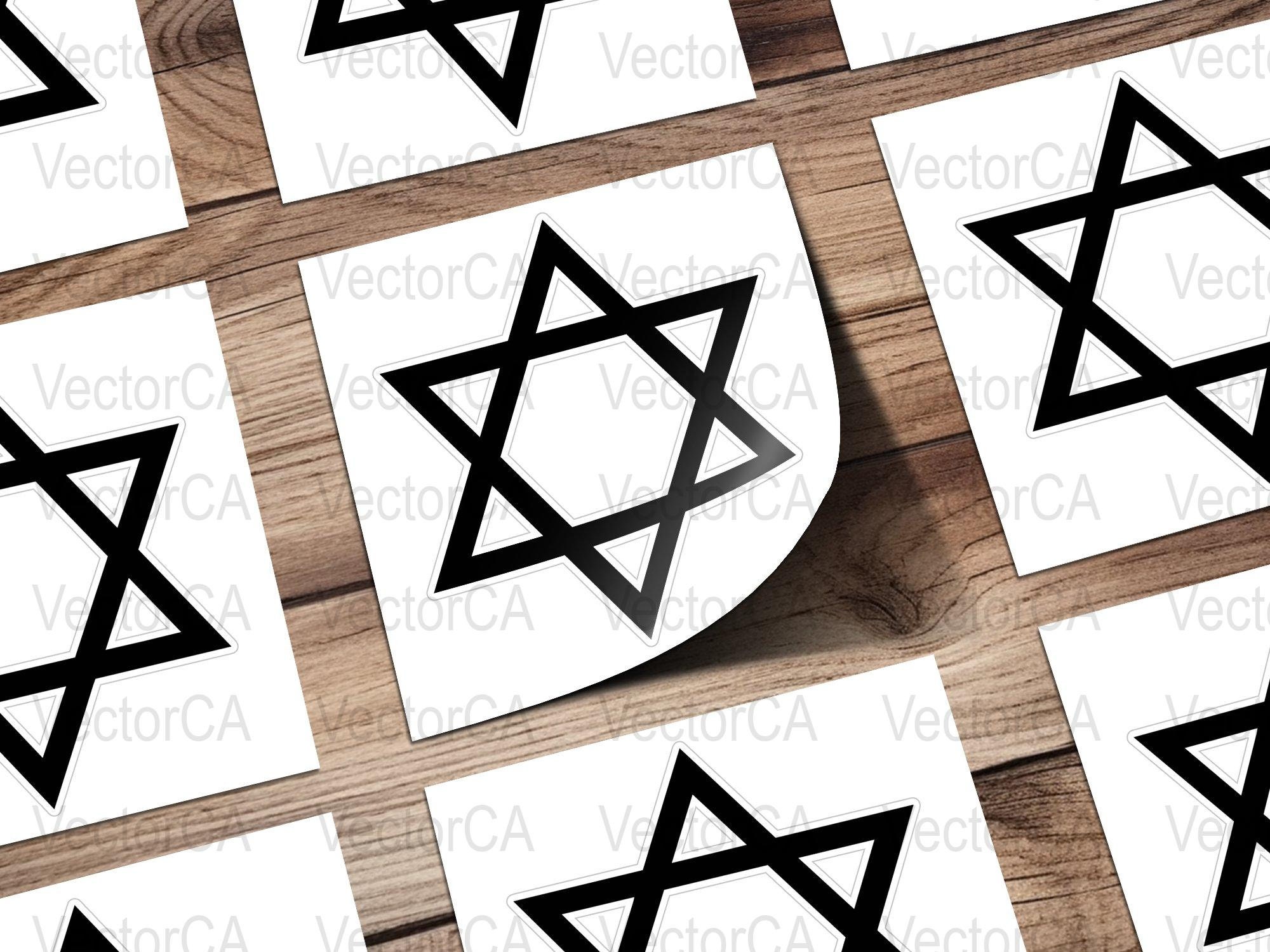 Star of David SVG Cut File, Cricut Compatible, Digital Instant Download ...
