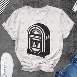 Vintage Jukebox SVG PNG, Retro Music Player Digital Image File, Instant ...