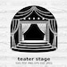Theatre Stage Clipart, SVG PNG Digital Download, Drama, Performance Art ...