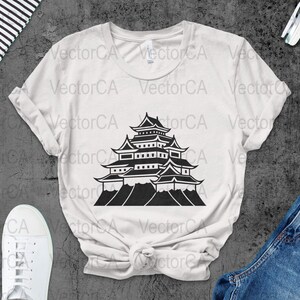 Japanese Castle SVG PNG Digital Image, Instant Download Graphic Design ...