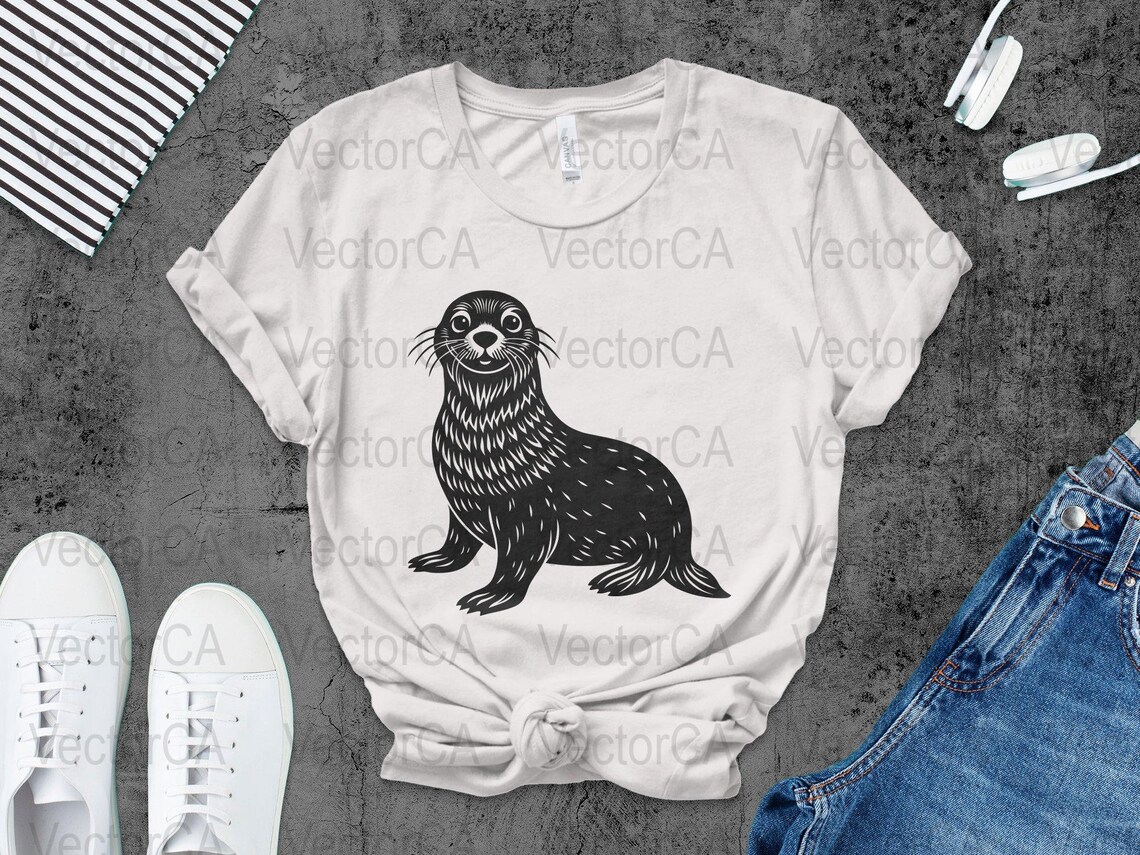 Fur Seal SVG Vector Cut File, Cricut Ready, Digital Instant Download ...