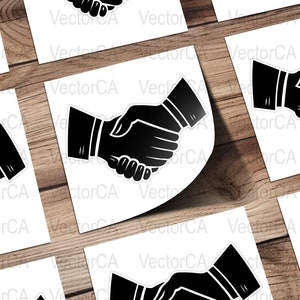 Handshake Svg Clipart, High Resolution Digital PNG Image, Instant ...