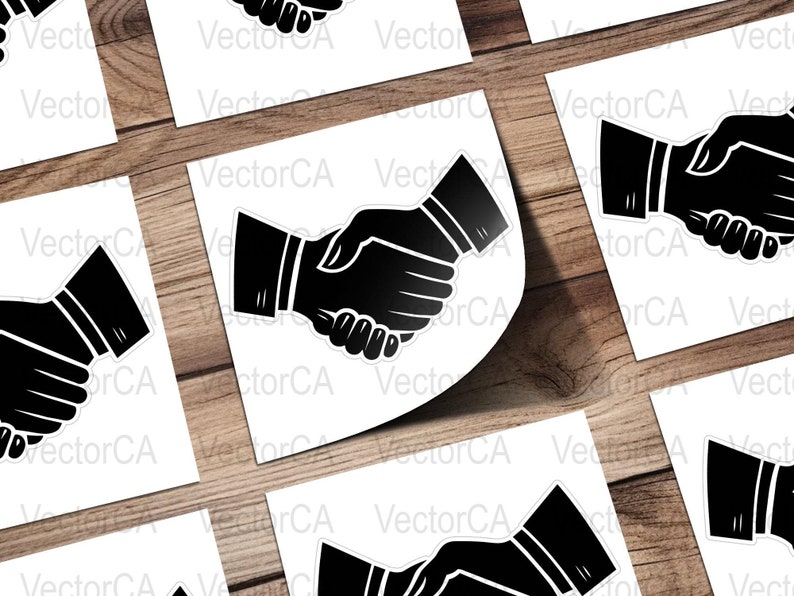 Handshake Svg Clipart, High Resolution Digital PNG Image, Instant ...