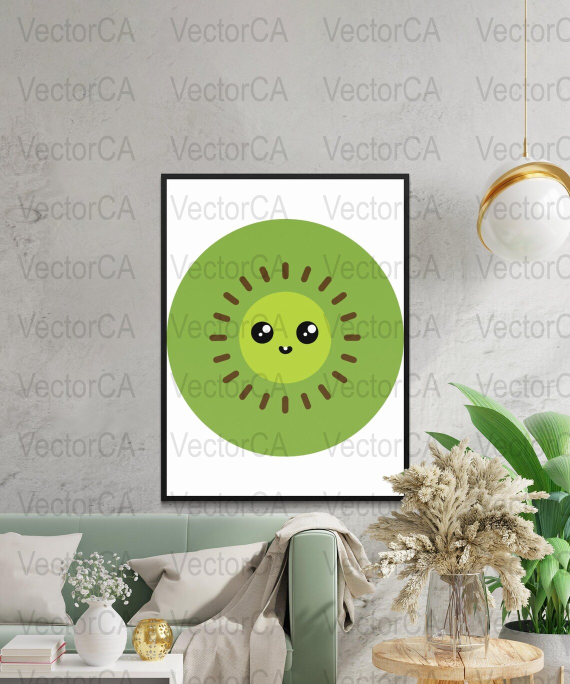 Kawaii Kiwi SVG Vector Cutting Files Silhouette Cameo, Scanncut, Cricut ...