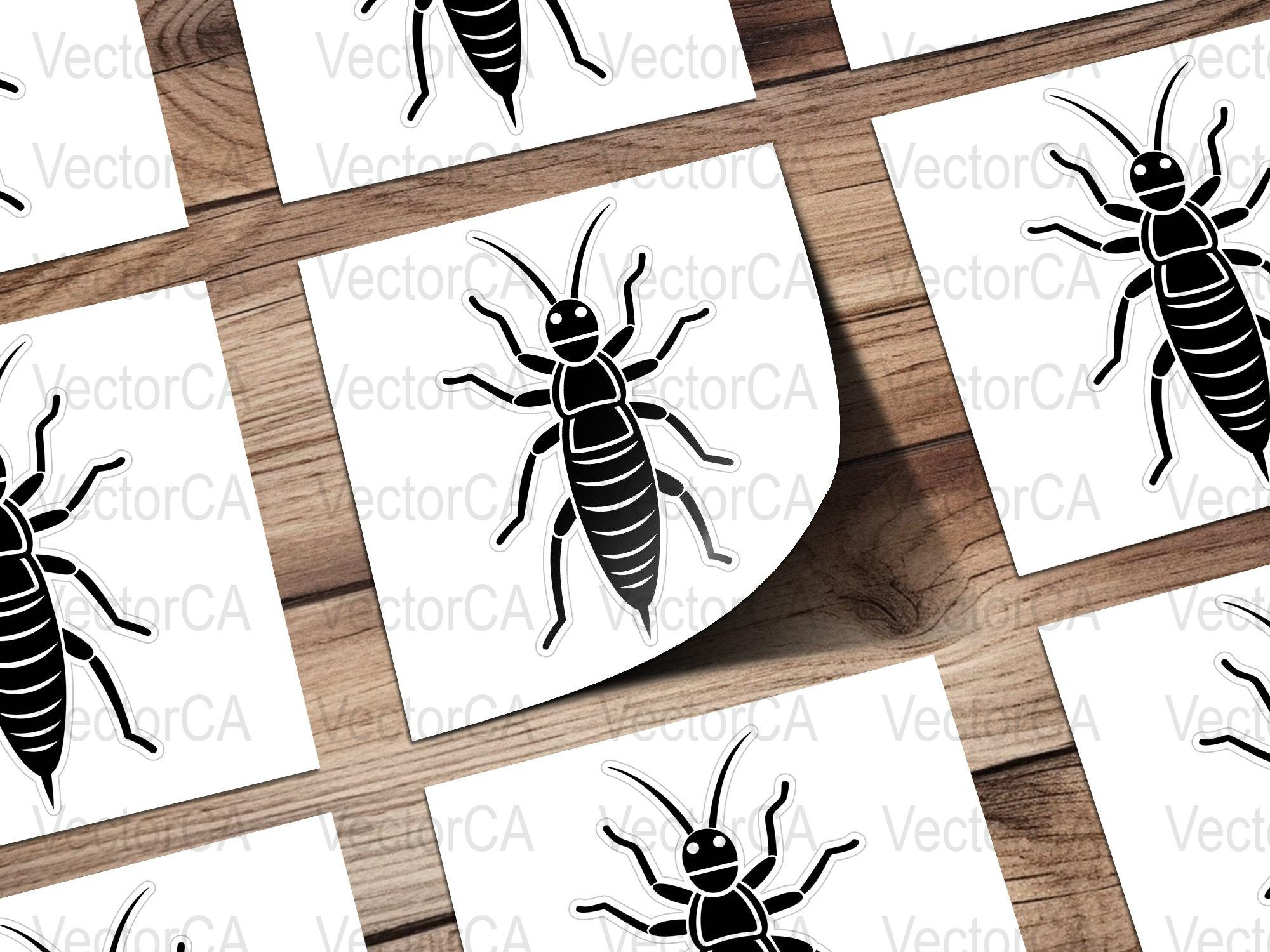 Digital Earwigs SVG, Scanncut, Cricut Compatible Image for DIY Crafting ...