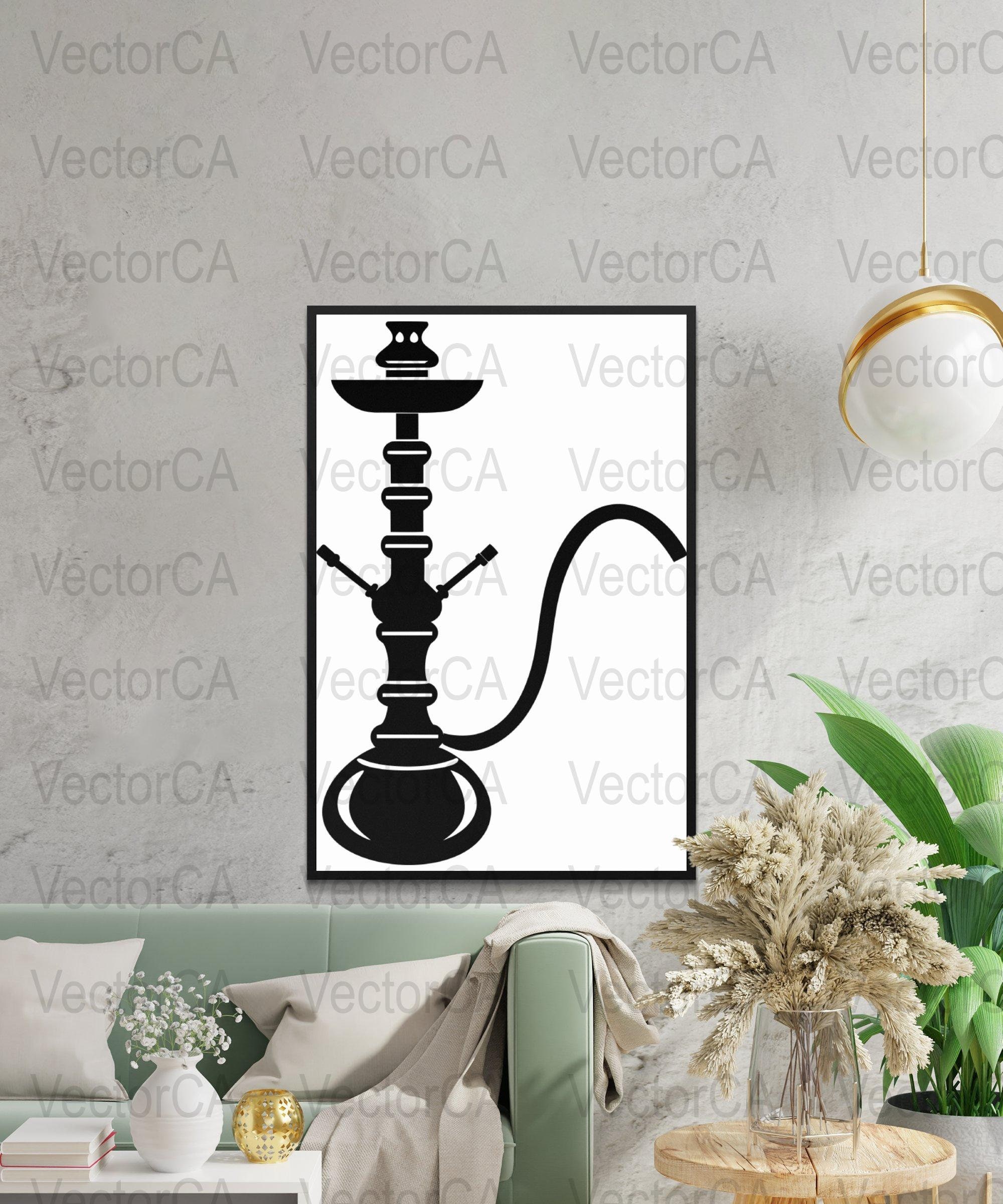 Hookah Pipe SVG Instant Digital Download, Silhouette Cameo, Scanncut ...