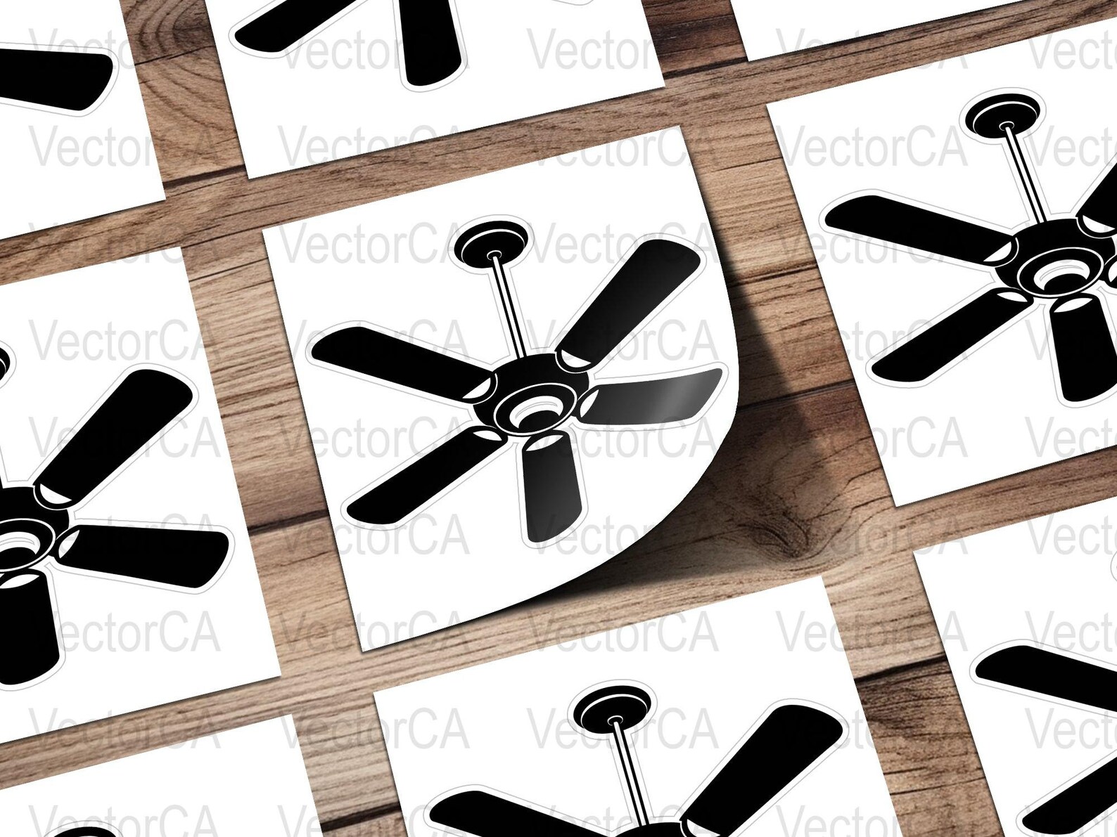 Modern Ceiling Fan SVG, Digital Download Illustration, Home Decor ...