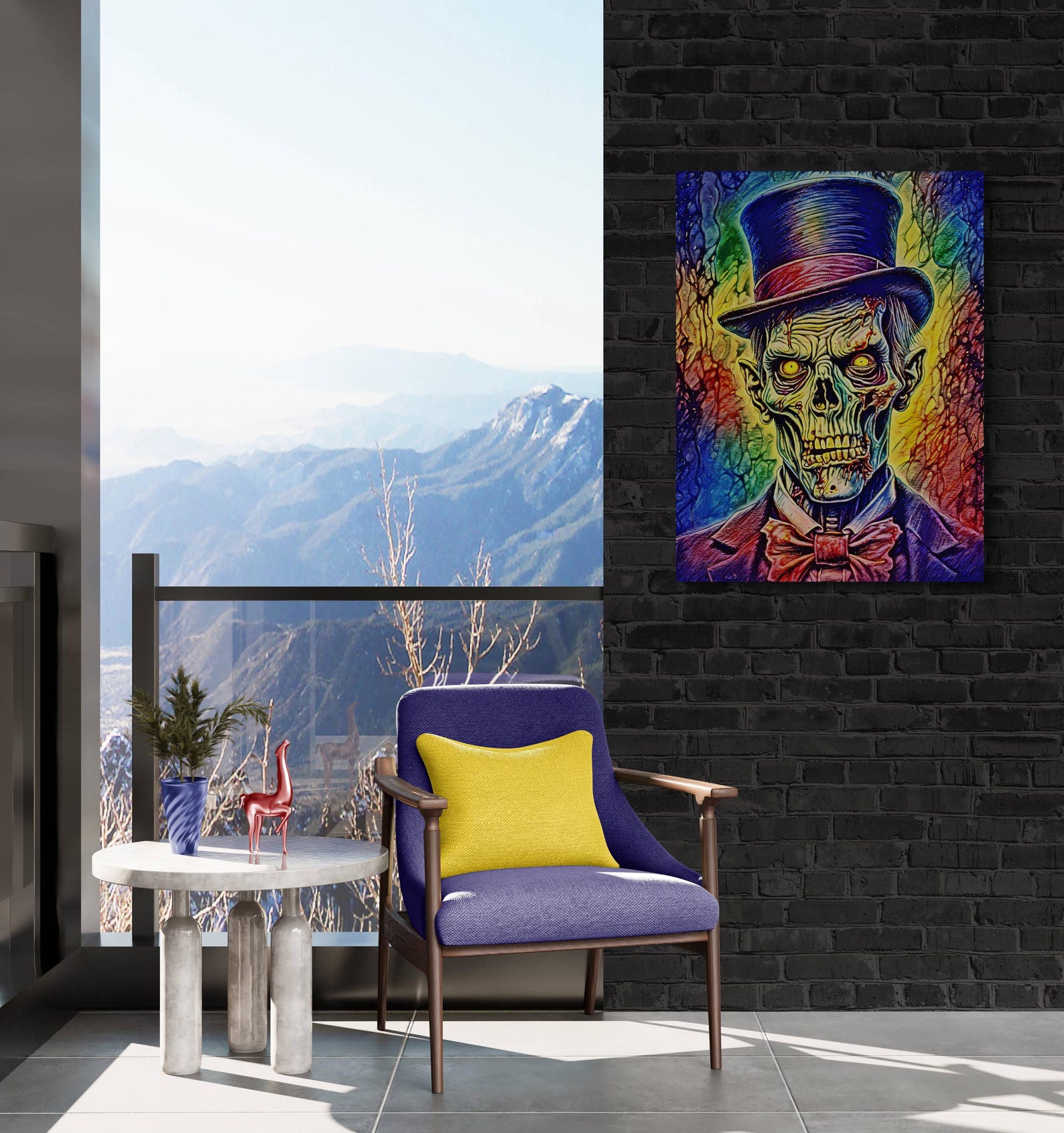 Zombie Wall Art Poster Horror Print Undead Zombie Poster Halloween ...