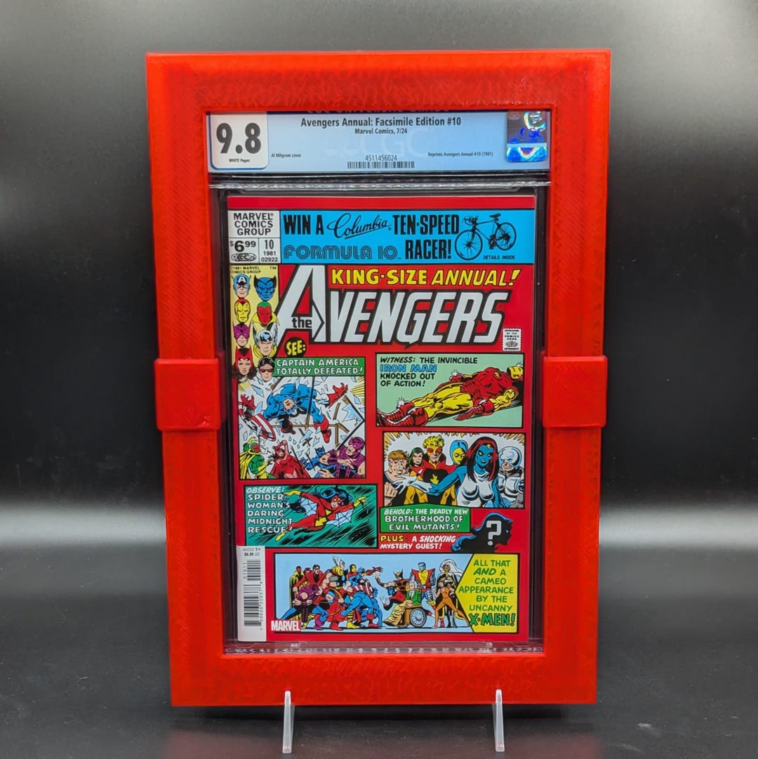 Graded Comic Book Frame - Red Translucent Version- No Comic Included - Etsy