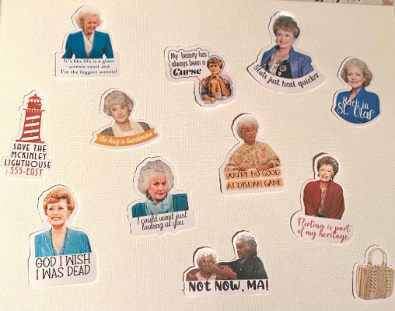 The Golden Girls Permanent Waterproof Vinyl Stickers - Etsy