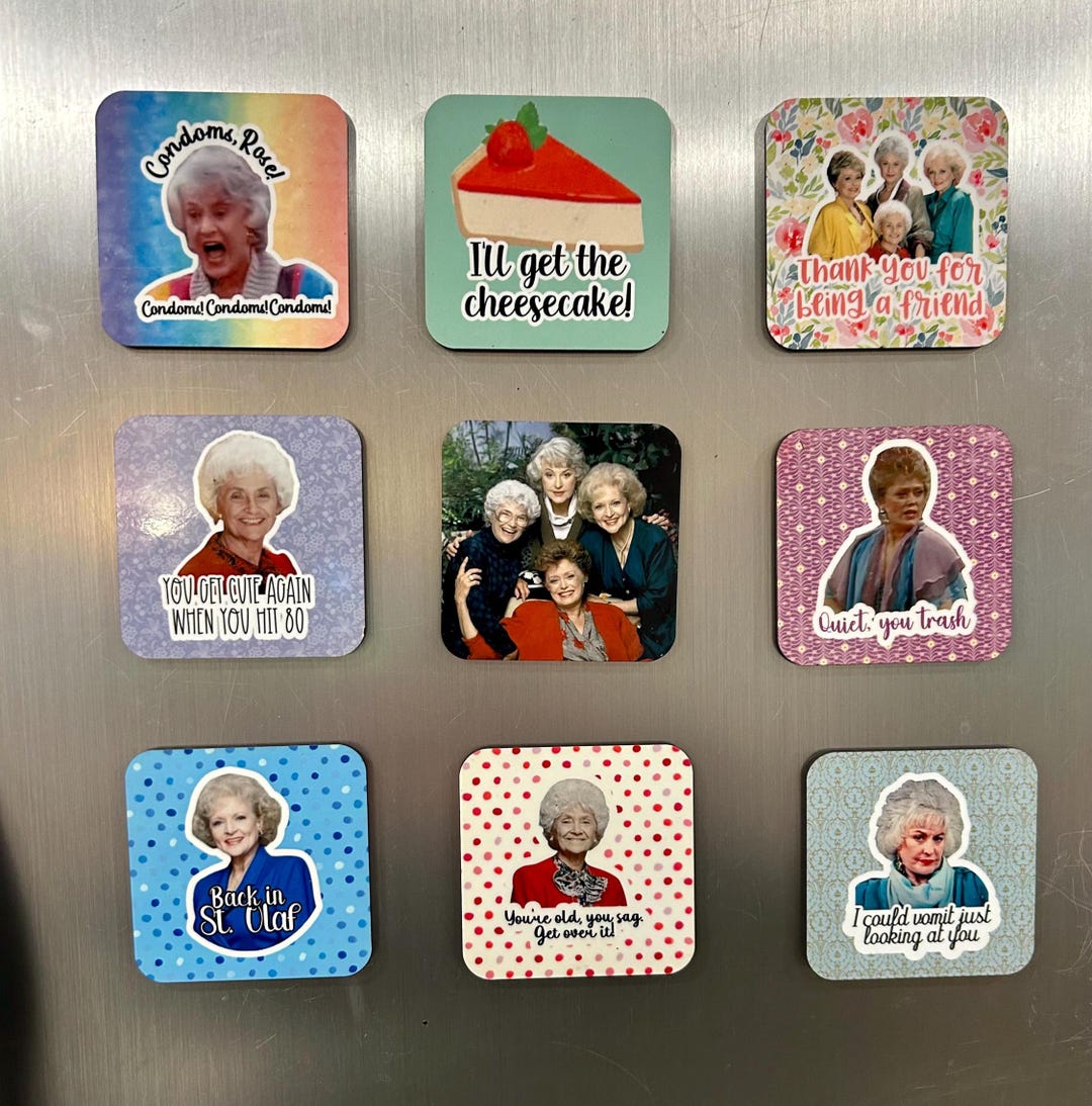 The Golden Girls Refrigerator Magnets, Set of 4 (or More) Magnets ...