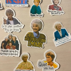 The Golden Girls Permanent Waterproof Vinyl Stickers - Etsy