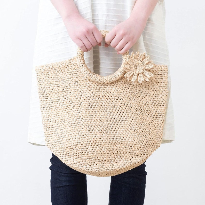 Natural Raffia Straw Hand-crochet Gerbera Flower Corsage - Etsy