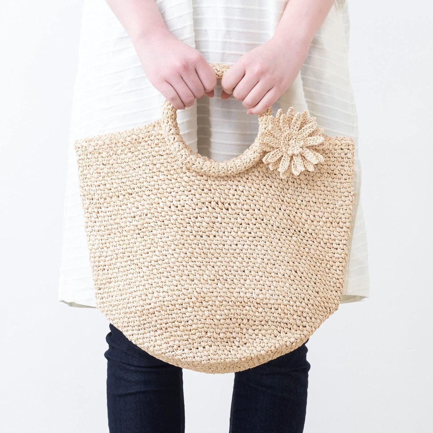 Natural Raffia Straw Hand-crochet Gerbera Flower Corsage - Etsy