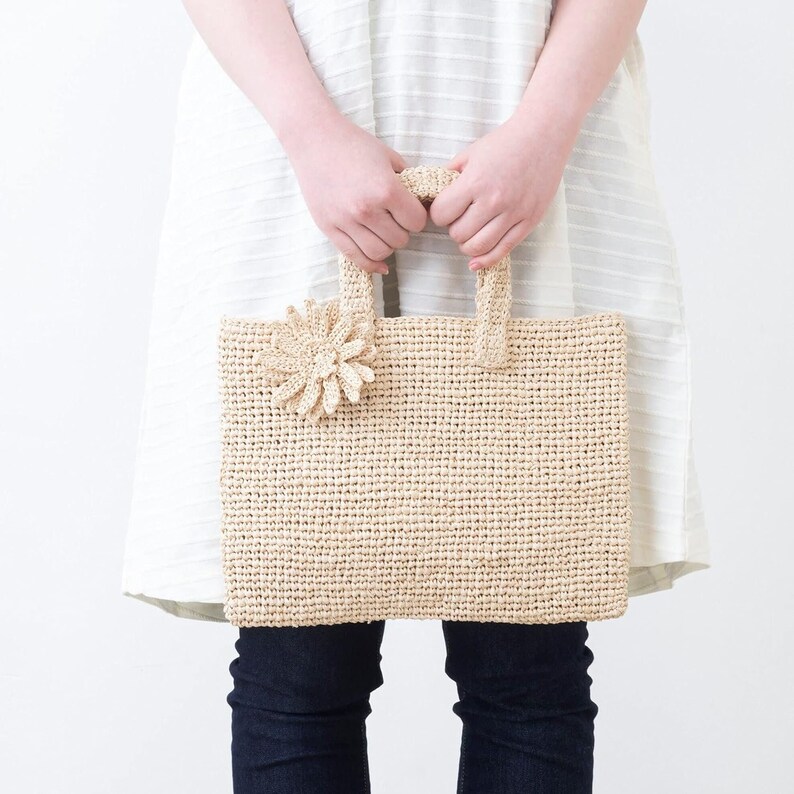 Natural Raffia Straw Hand-crochet Gerbera Flower Corsage - Etsy