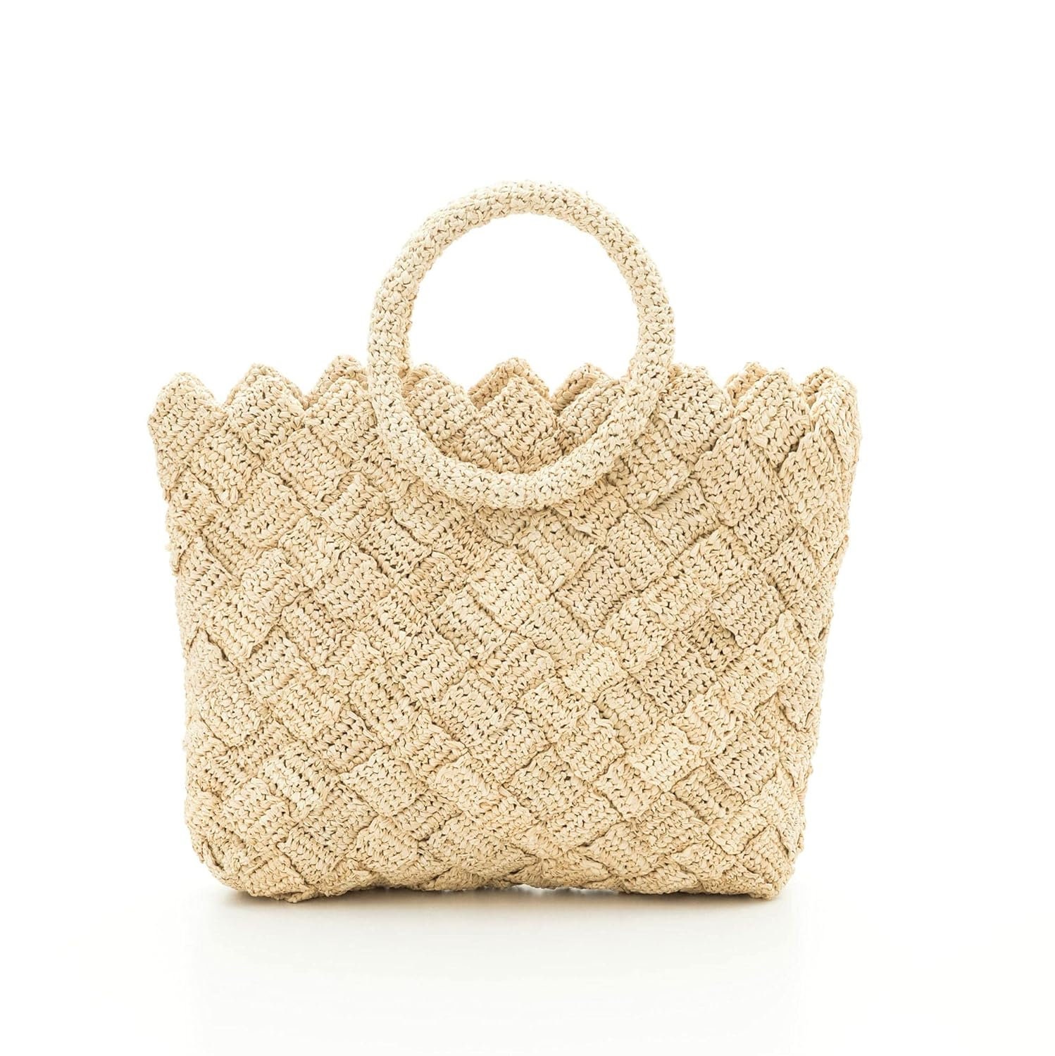 WEAVED BAG Straw Raffia Hand Crochet Bag - Etsy
