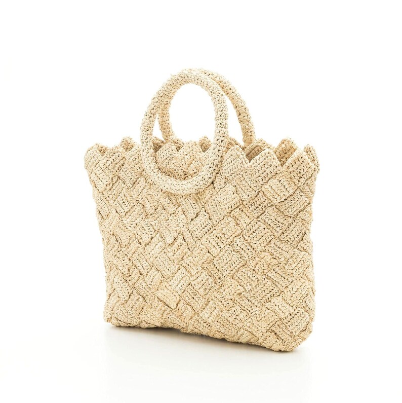 WEAVED BAG Straw Raffia Hand Crochet Bag - Etsy