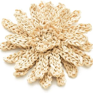 Natural Raffia Straw Hand-crochet Gerbera Flower Corsage - Etsy