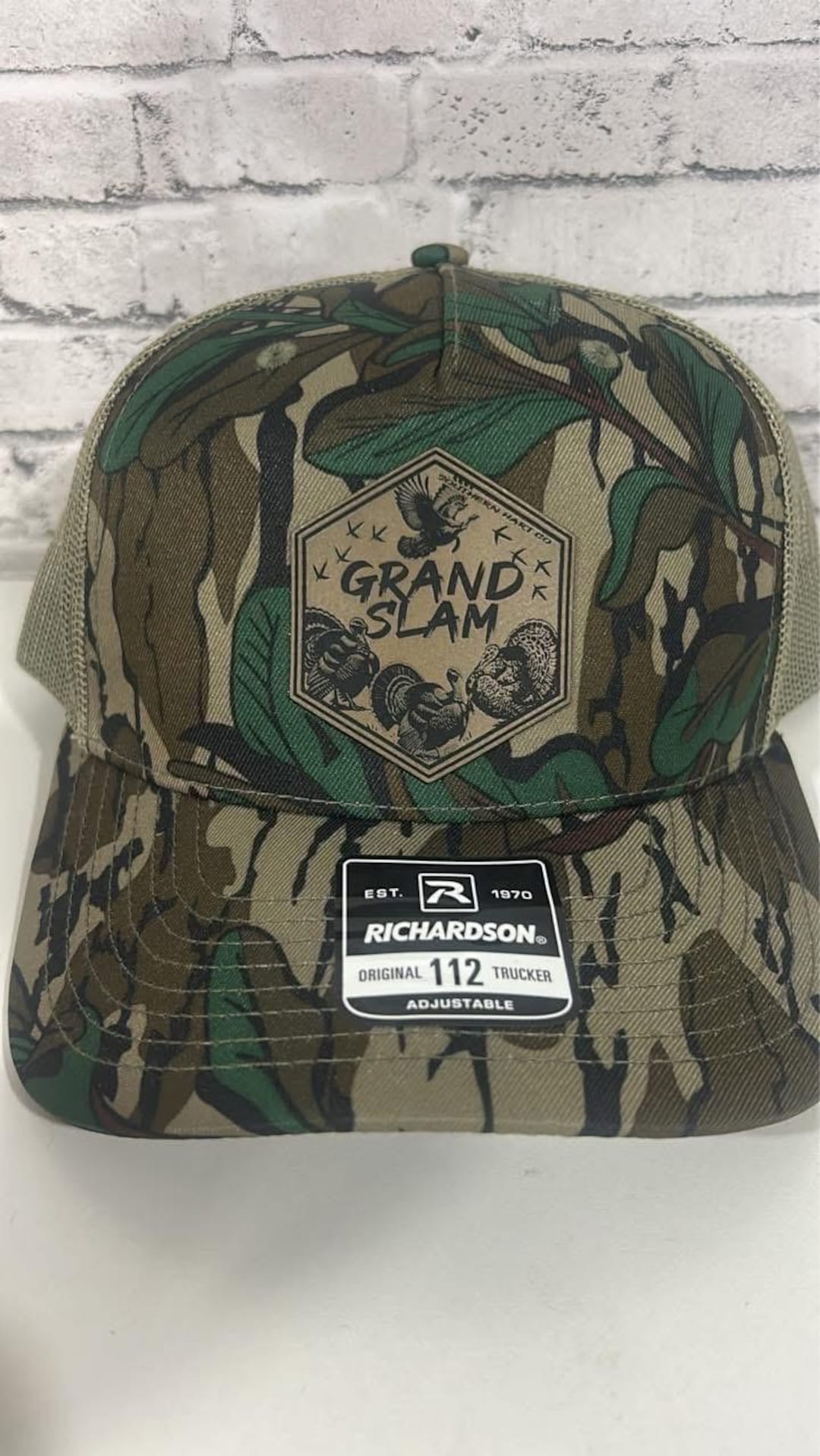 Grand Slam Turkey Hunting Hat, Greenleaf Turkey Hat, Richardson 112 ...