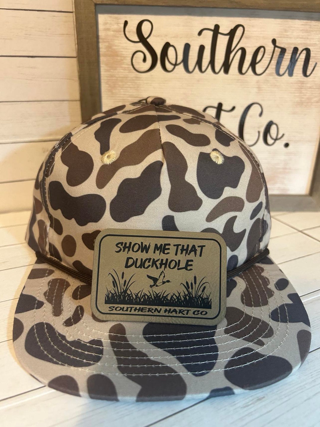 Show Me That Duckhole Lost Co Rope Hat, Duck Hunter Hat, Custom Hats - Etsy