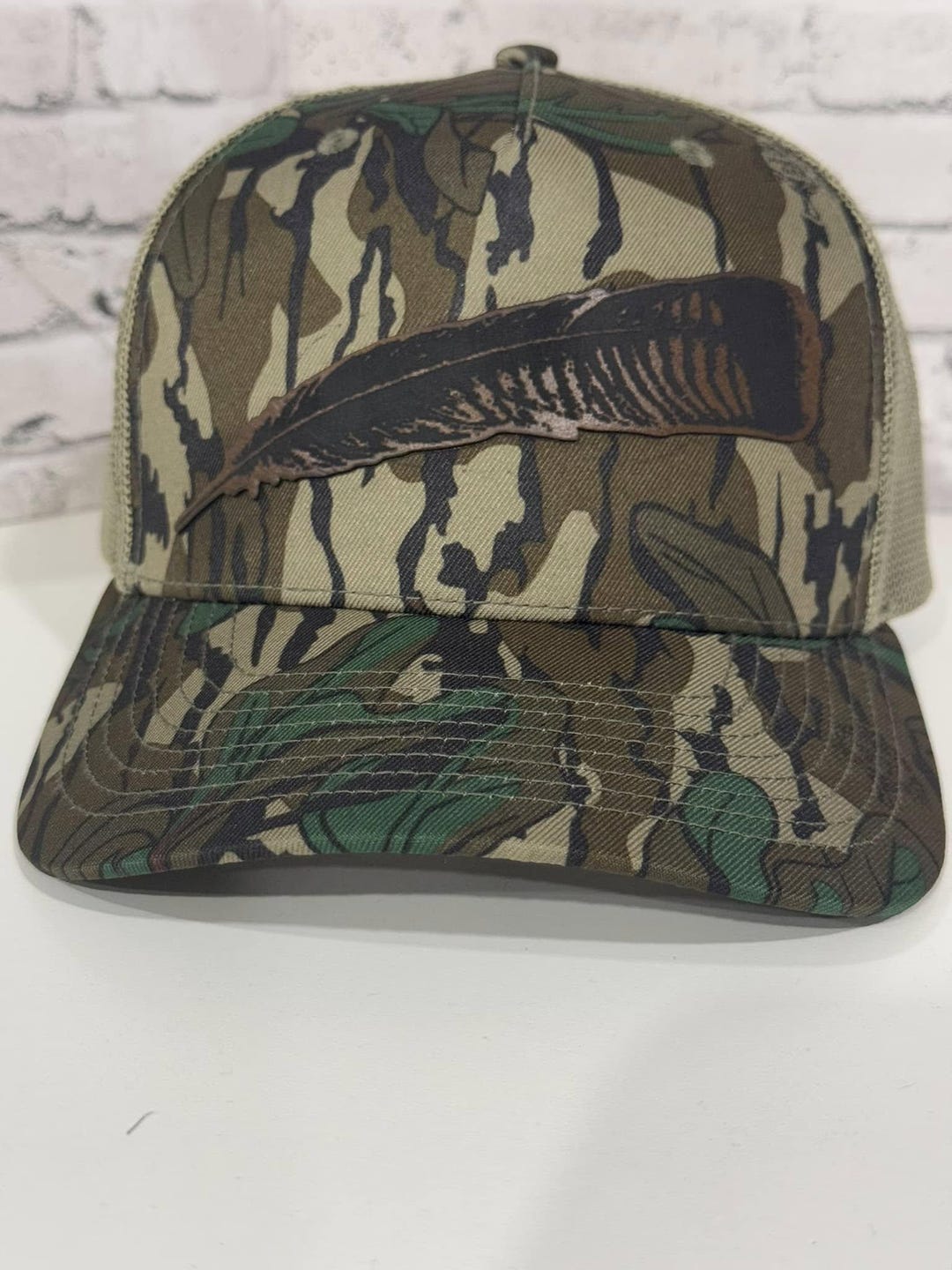 Turkey Feather Hat, Richardson 112 Greenleaf Turkey Hunting Hat ...