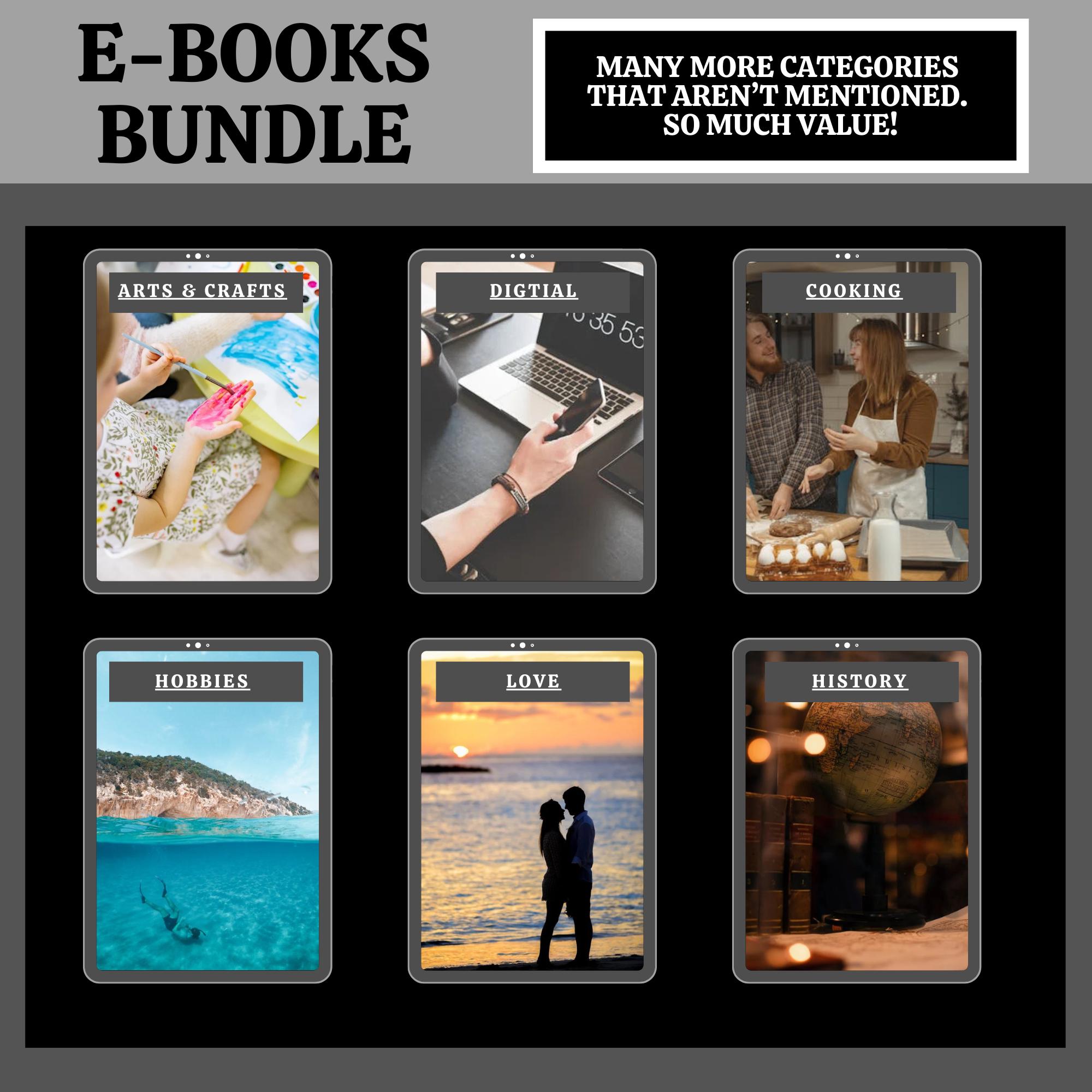 E-book Collection + (BONUS) Millions Digital Products Bundle, Passive ...
