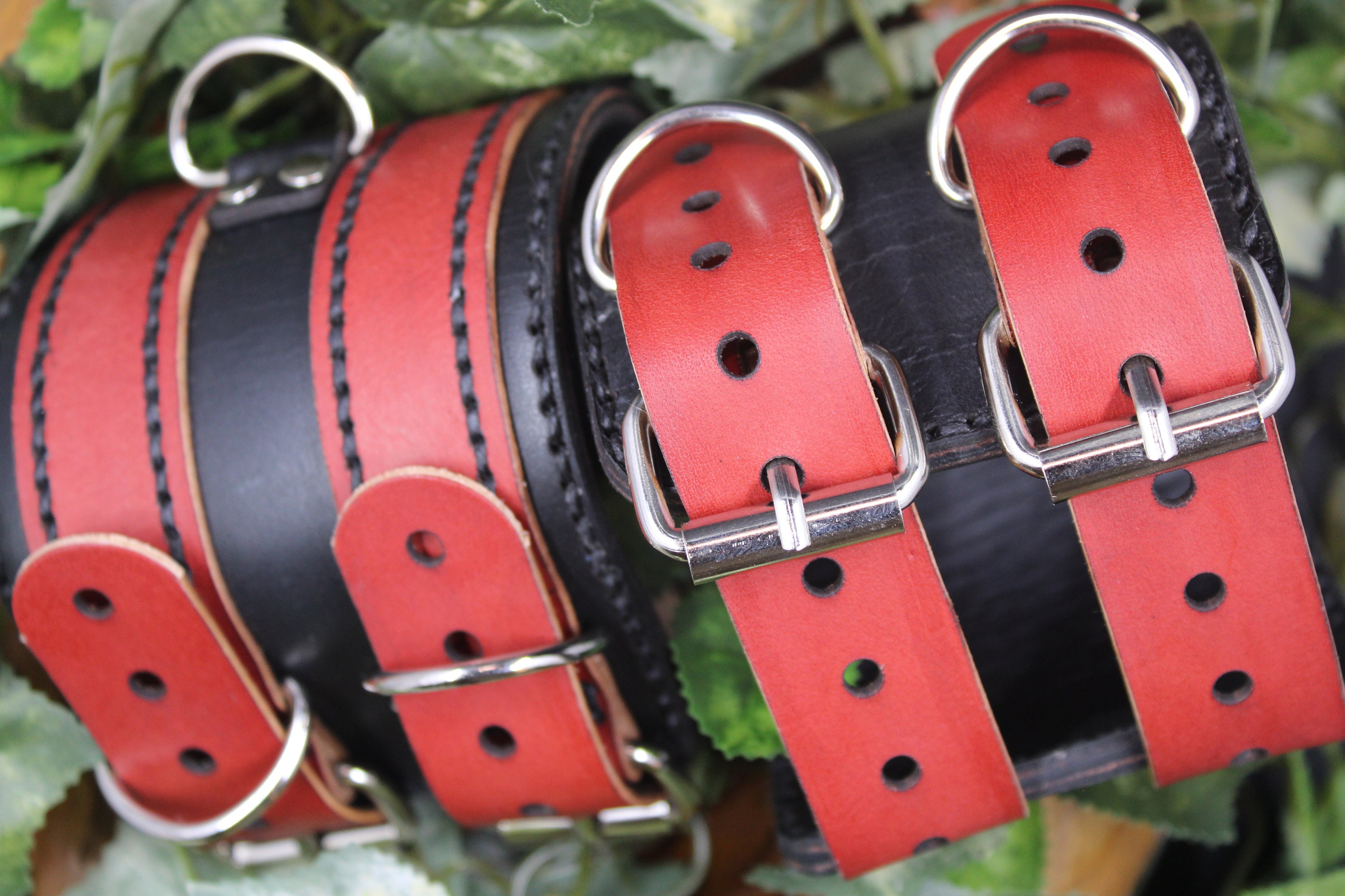 Ankle Restraints, Ankle Bondage Cuffs, Handmade With Full Grain Leather ...