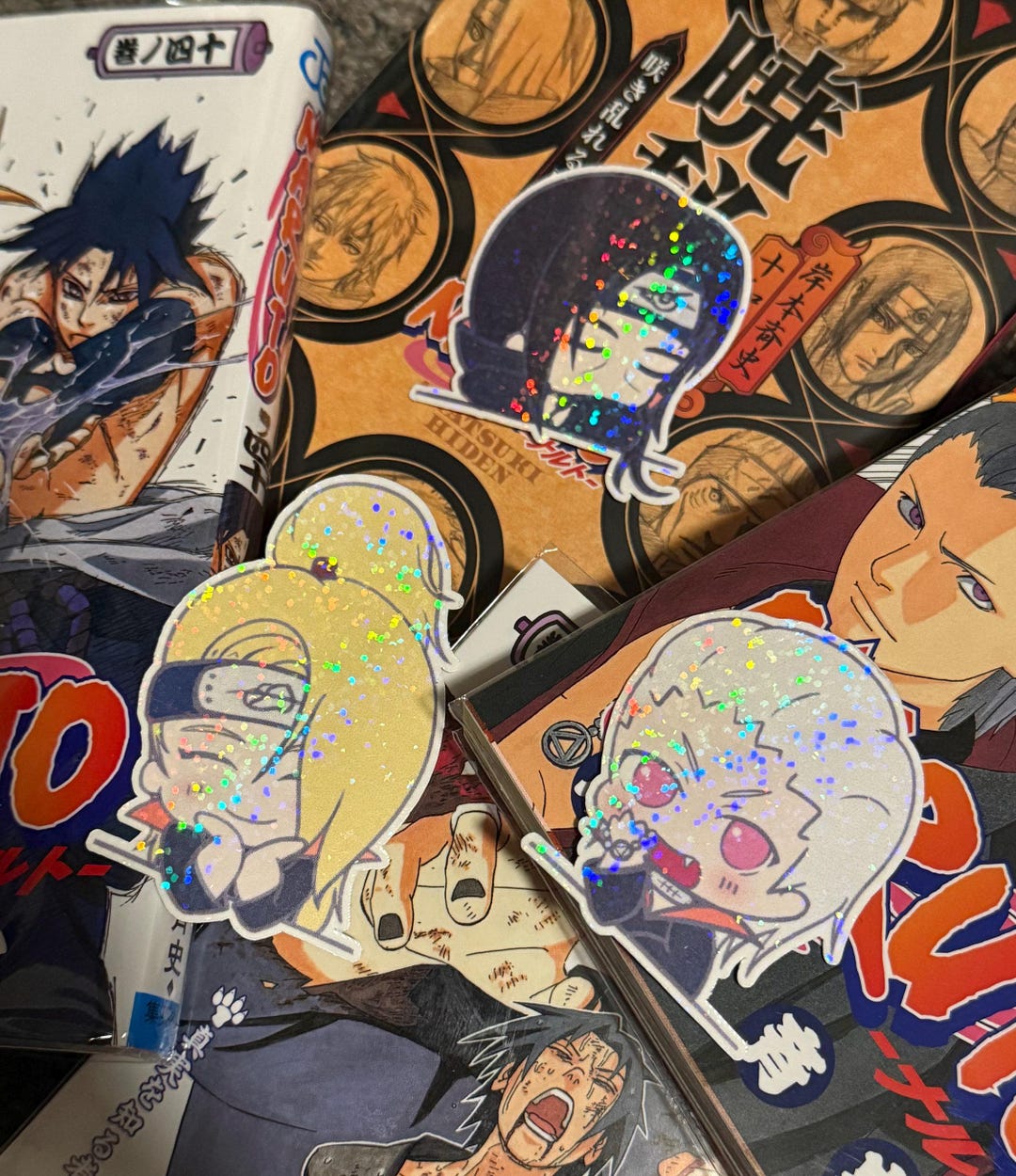 Chibi Akatsuki Holographic Stickers - Etsy